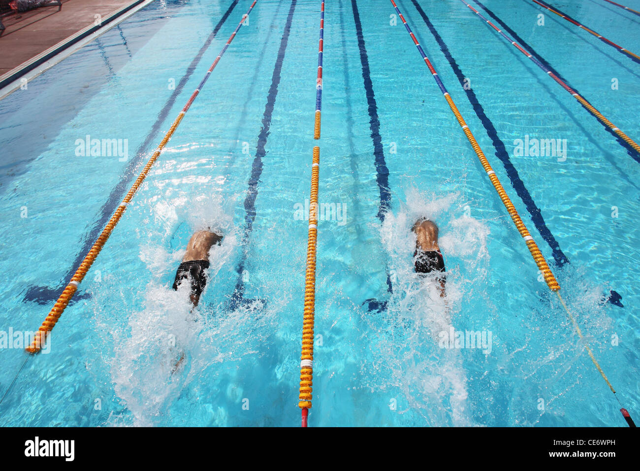 Schwimmer im wasser von oben -Fotos und -Bildmaterial in hoher ...