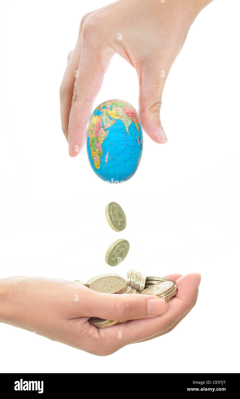 Hand quetschen weltkugel -Fotos und -Bildmaterial in hoher Auflösung ...