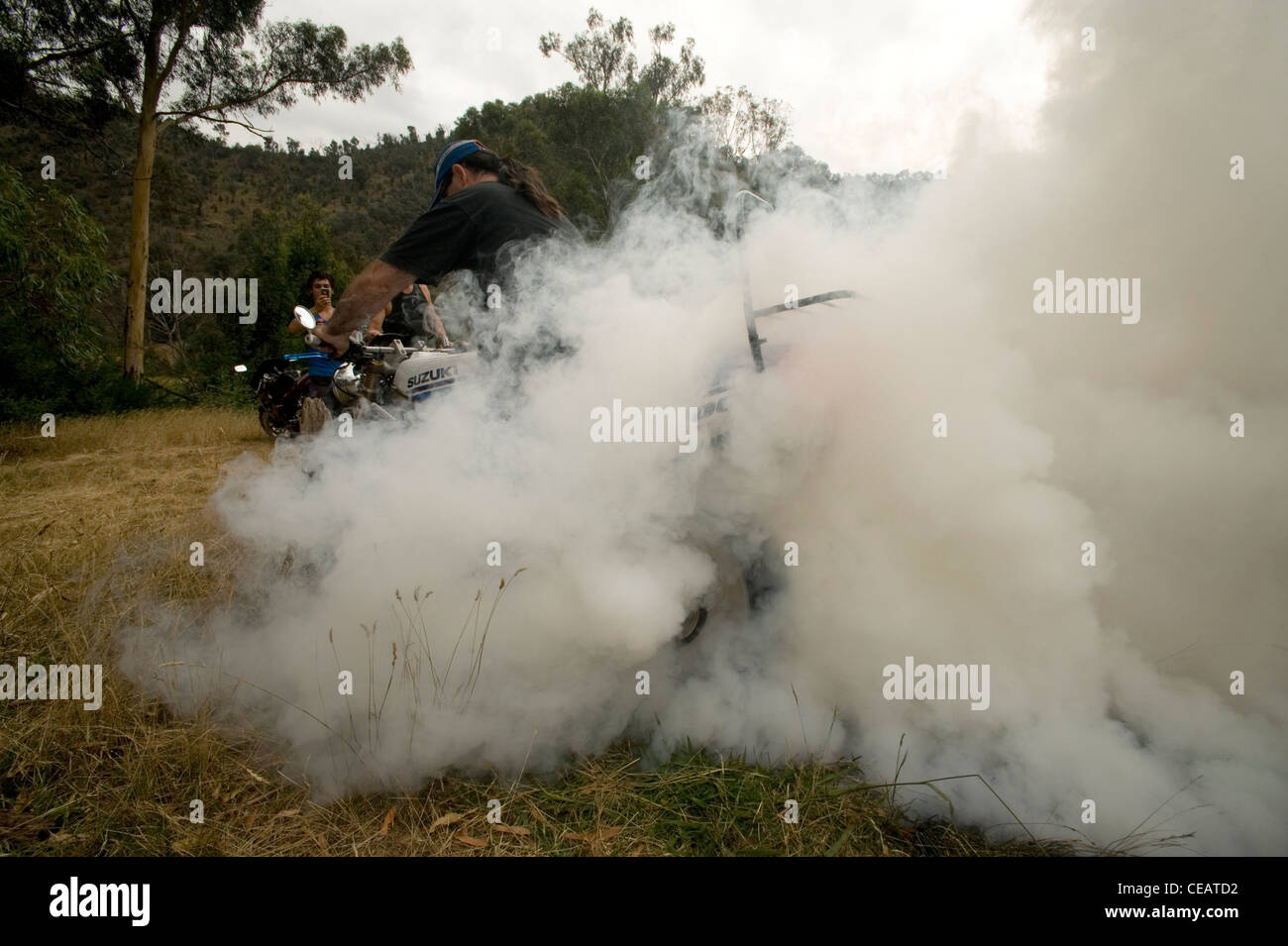 Motorcycle Burnout Stockfotos und -bilder Kaufen - Alamy