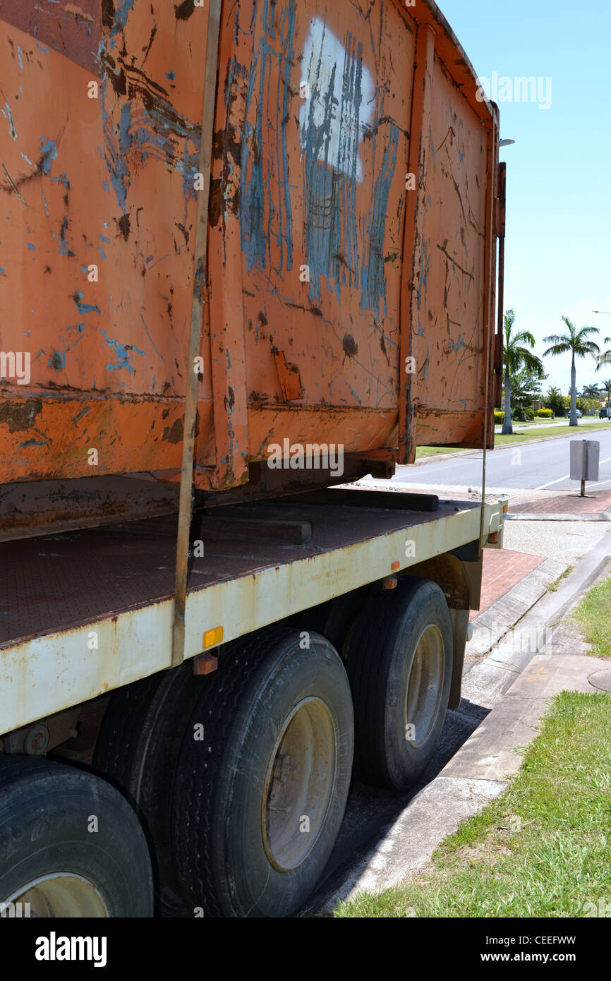 LKW-Anhänger Auflieger geladen Stockfotografie - Alamy