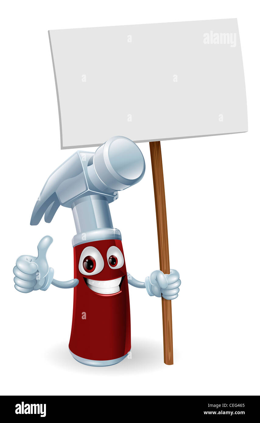 Cartoon hammer -Fotos und -Bildmaterial in hoher Auflösung – Alamy