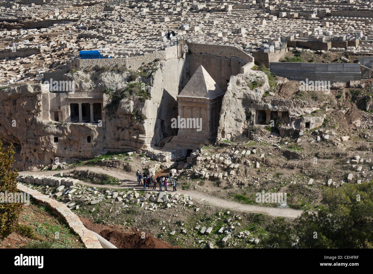 Die Gräber der Propheten Haggai, Sacharja und Maleachi in Jerusalem ...