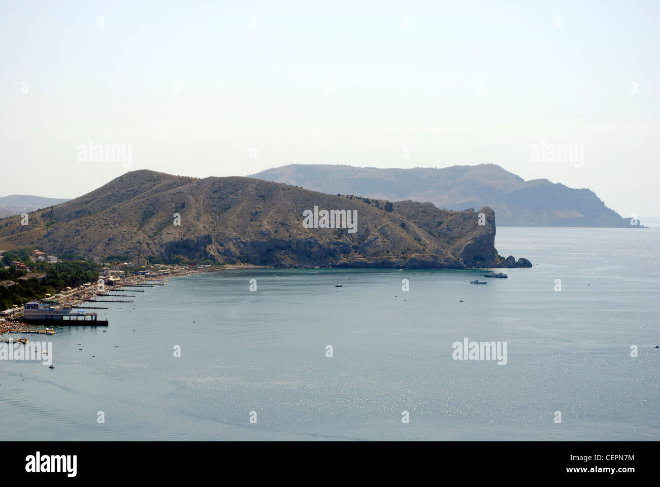 Ukraine. Die autonome Republik Krim. Sudak. Panorama Stockfotografie ...
