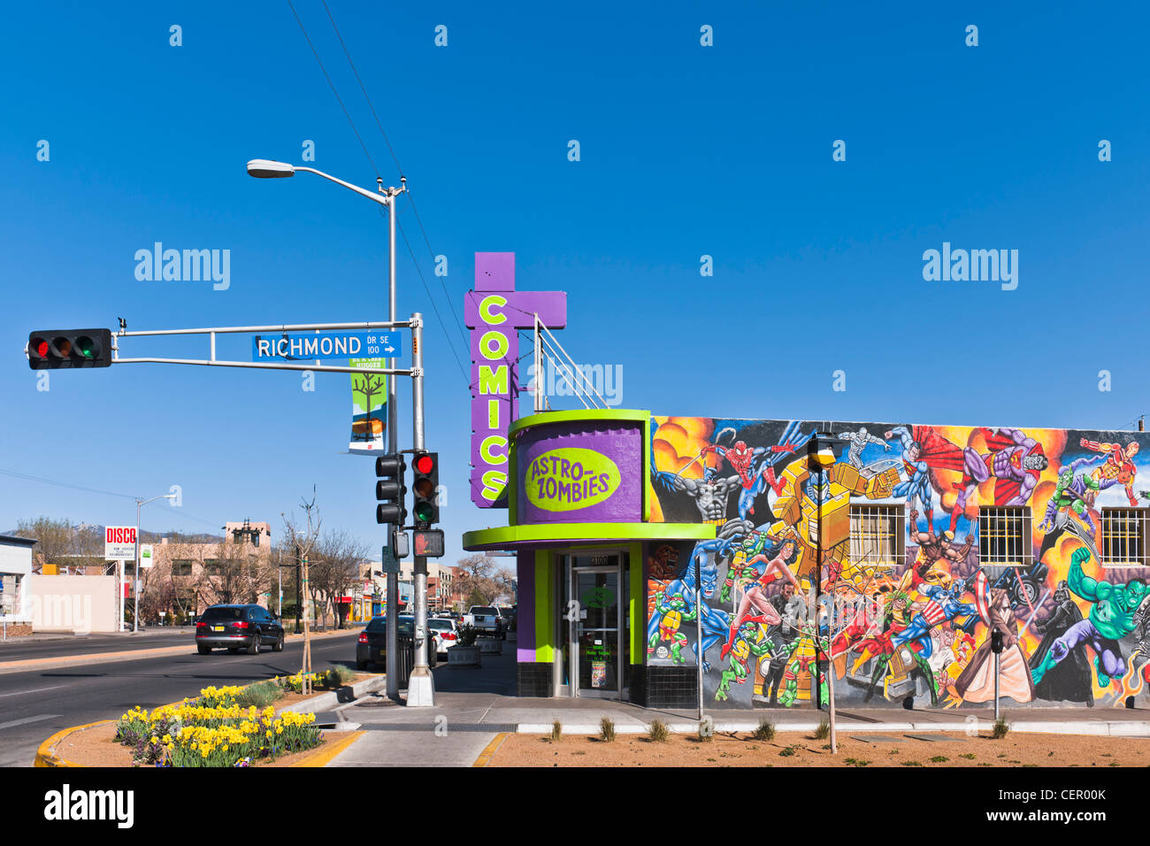 Astro Zombies Comic-Läden, Albuquerque Stockfotografie - Alamy