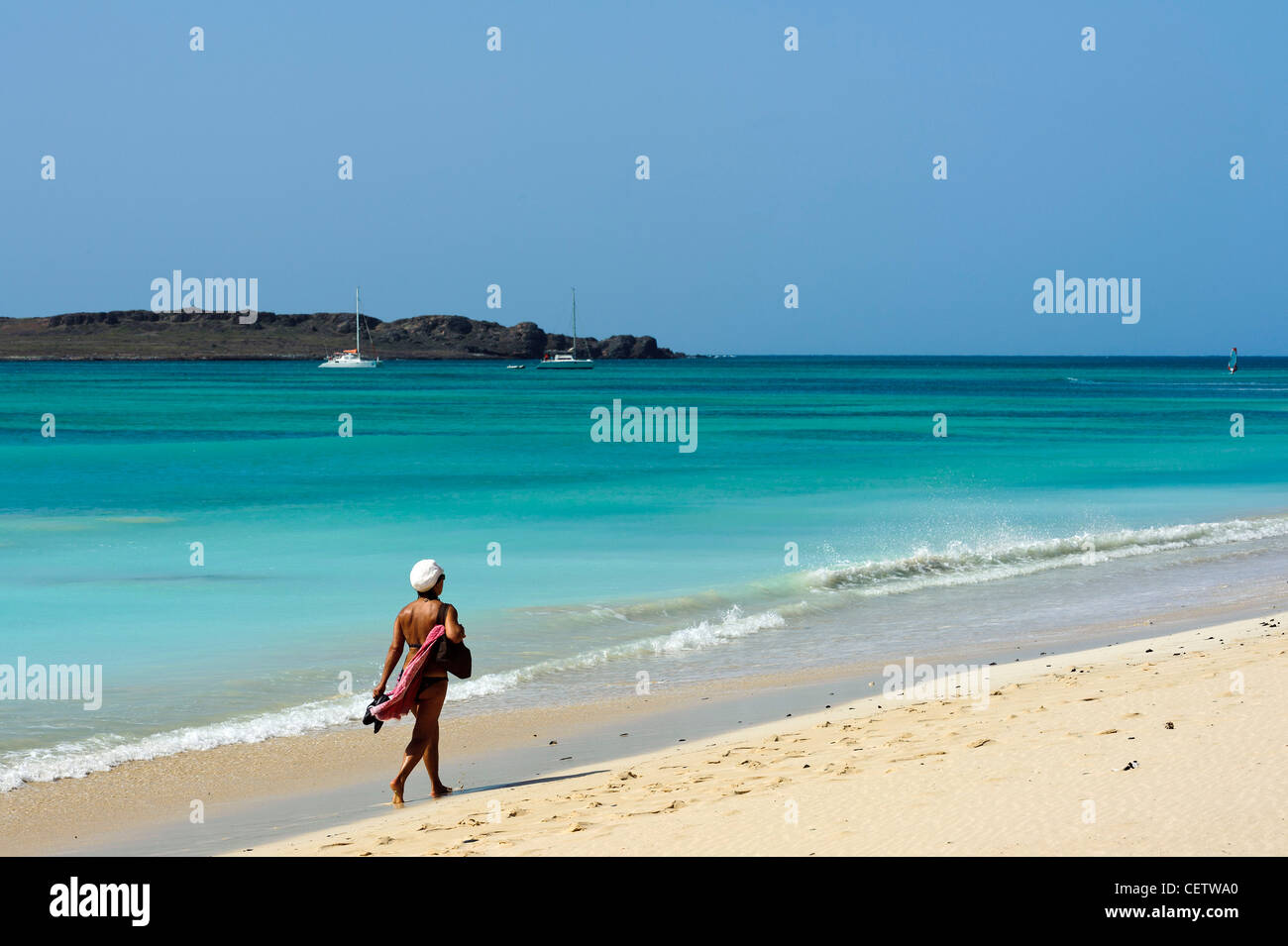 Praia de Carlota, Boa Vista, Kap Verde-Kapverdische Inseln, Afrika ...