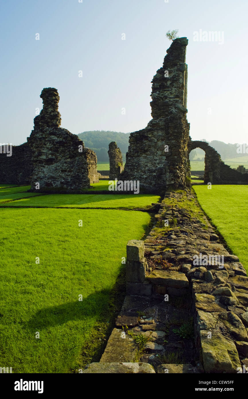 Ruinen von Sawley Abbey, ein Zisterzienser-Stiftung im Ribble Valley ...