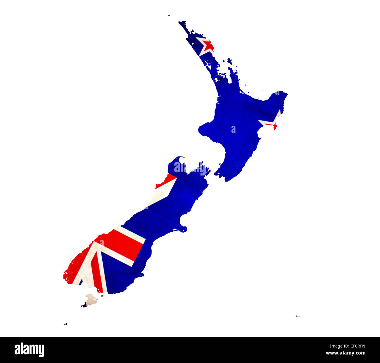 Neuseeland karte umriss -Fotos und -Bildmaterial in hoher Auflösung ...