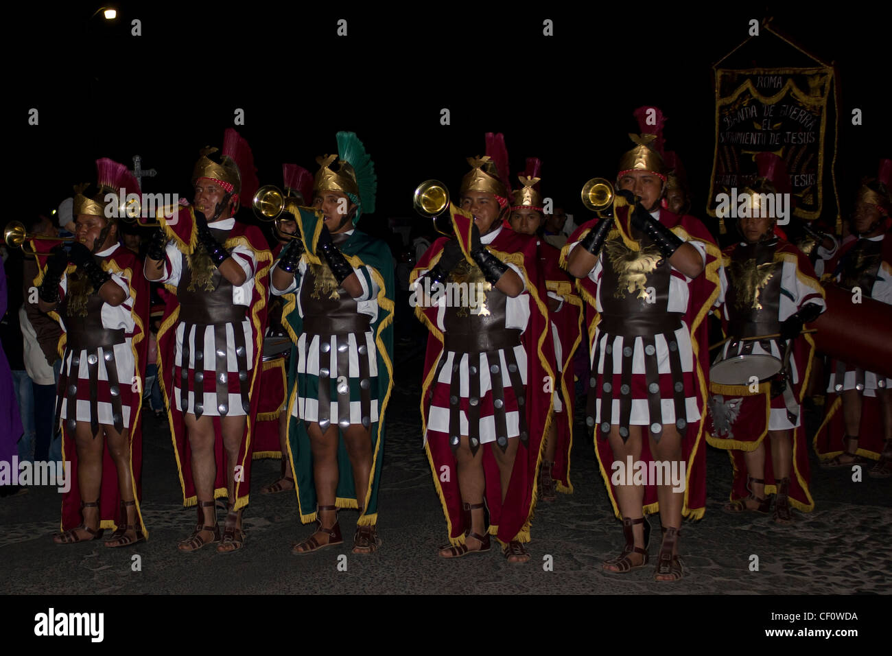 Römer Soldaten, Legionäre Band in Semana Santa von Antigua Guatemala ...