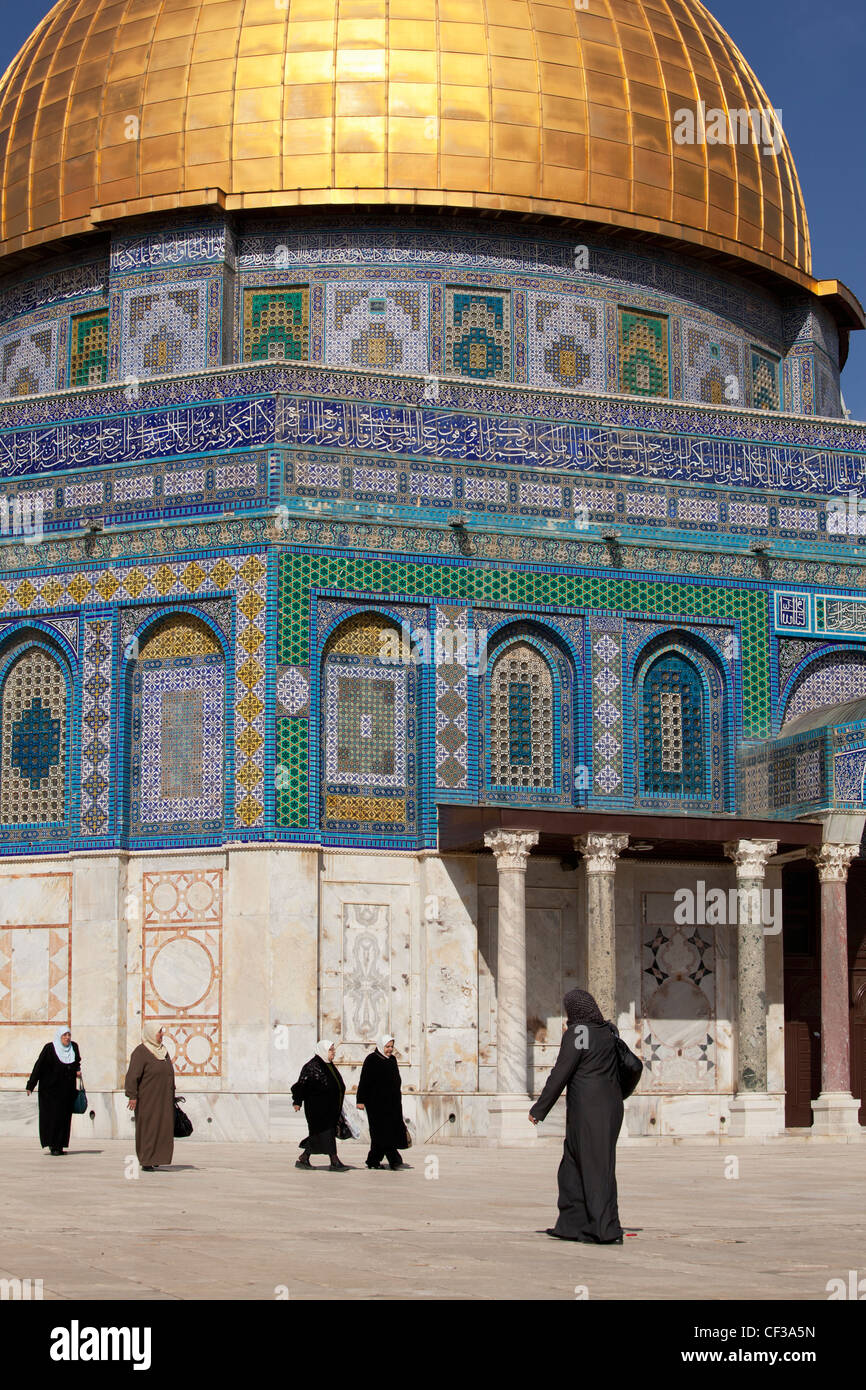 Israel, Jerusalem, Felsendom auf dem Tempelberg Stockfotografie - Alamy