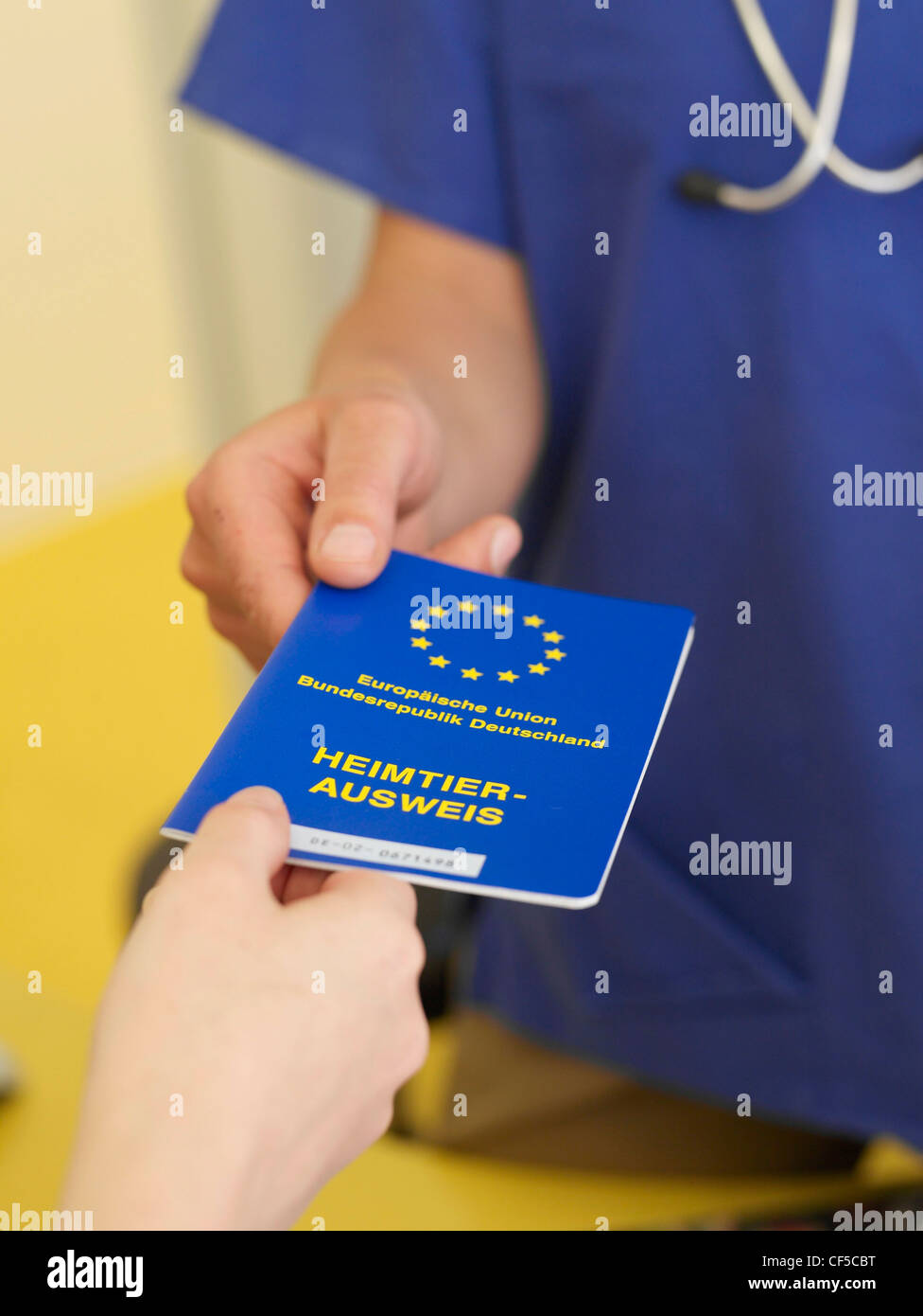 Tierarzt frau mit impfpass -Fotos und -Bildmaterial in hoher Auflösung ...