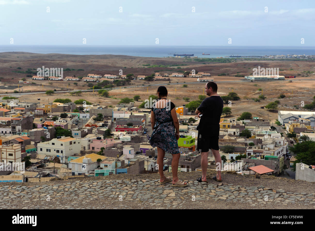 Espargos, Blick vom Monte Curral, Sal, Insel Sal, Kapverdische Inseln ...