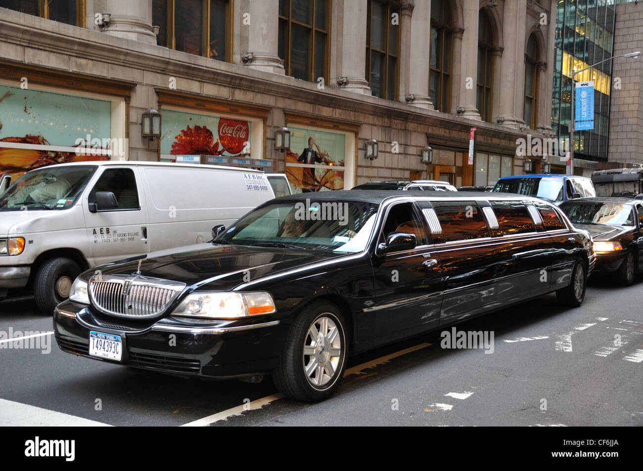 New York City, USA - Stretch-limousine Stockfotografie - Alamy