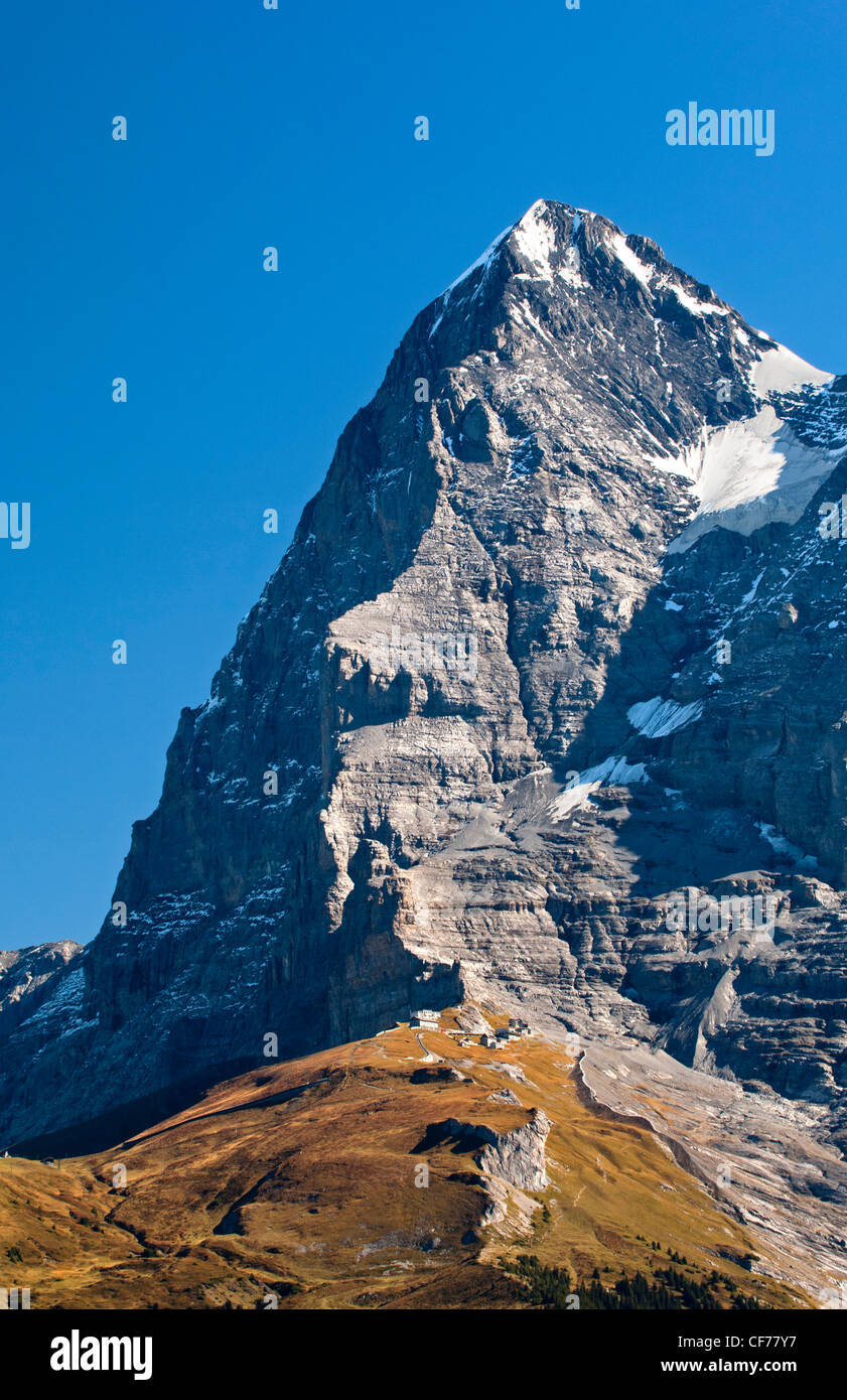 Der Eiger mit der Eiger Nordwand, Berner Oberland, Schweiz ...