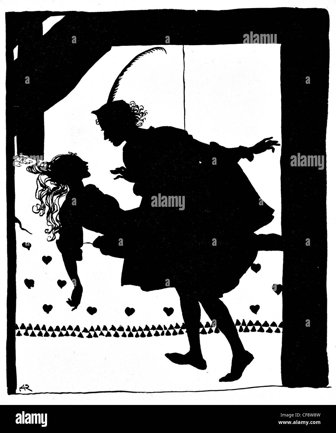 Die Sleeping Beauty Arthur Rackham 1920 böse Hexe Fee Feen Buch Magie ...