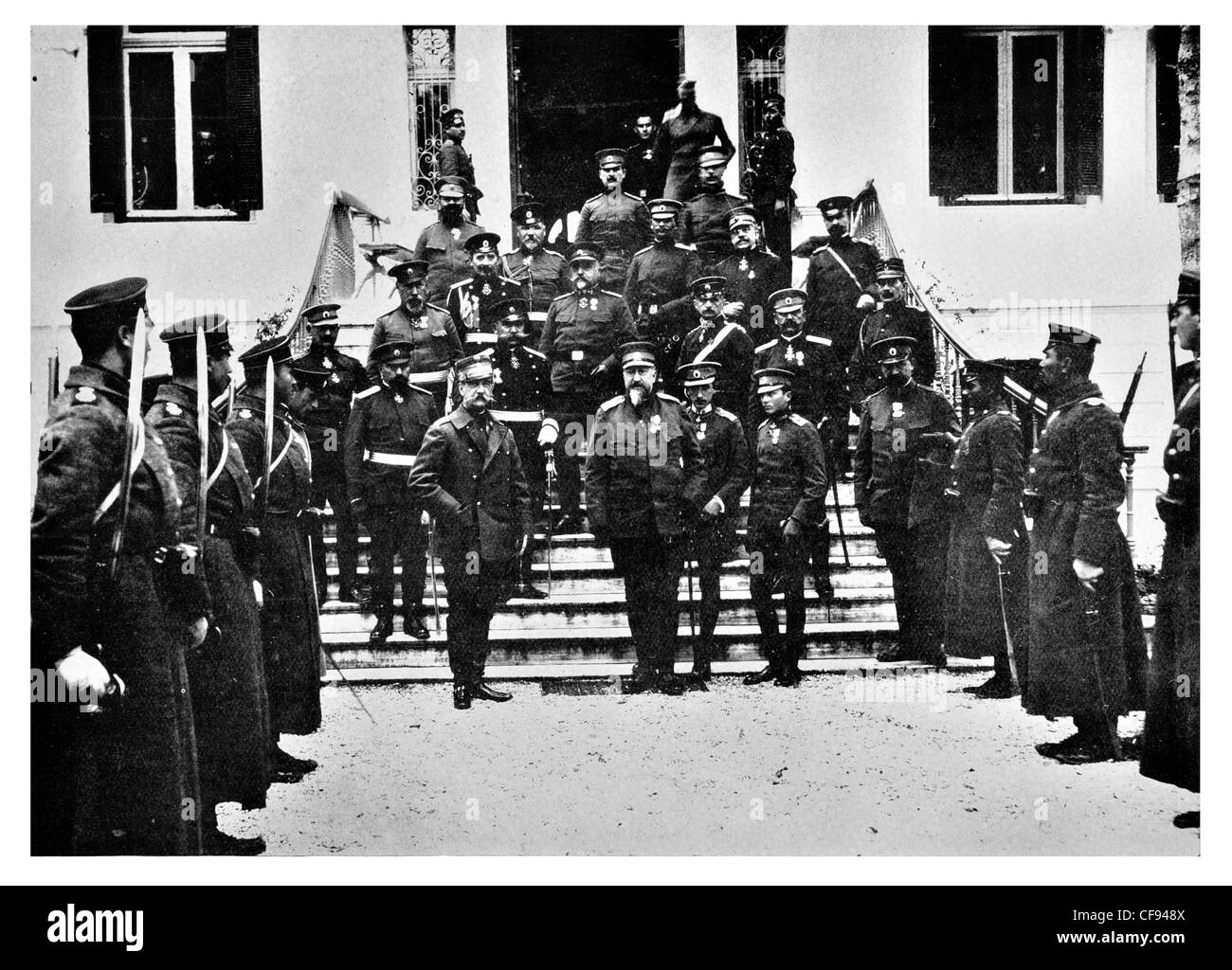 König George II von Griechenland und Zar von Bulgarien Saloniki ...