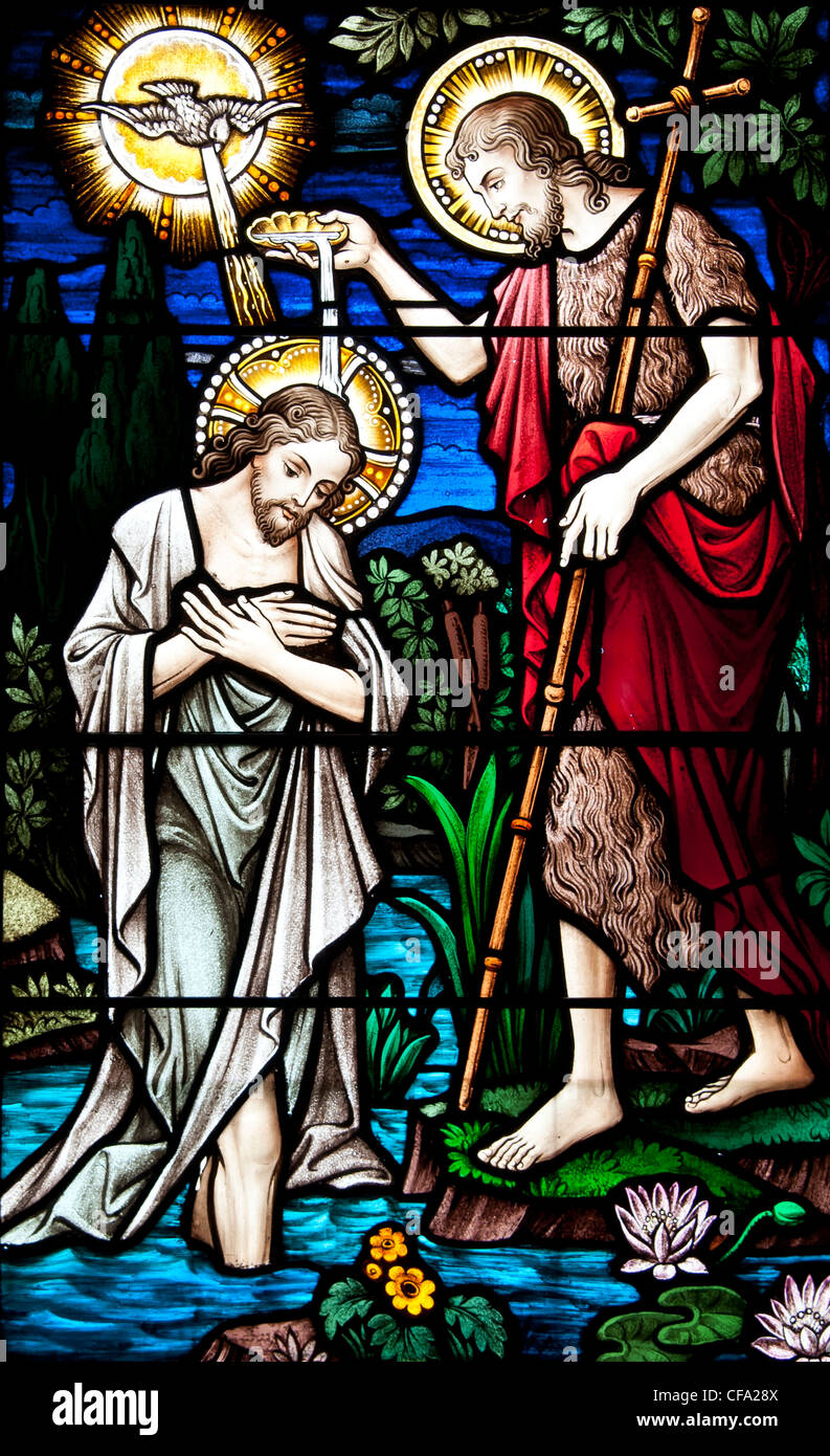 Glasfenster in der Christus Memorial Episcopal Church von Kauai. Diese ...