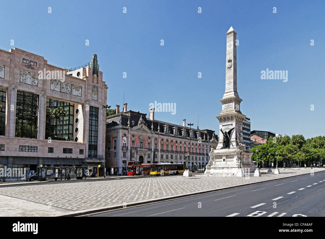 Portugal, Europa, Lissabon, Lisboa, Denkmal, Restaurierung Krieg, Praça ...