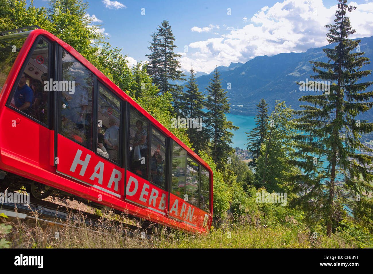 Kanton Bern, Stadt, Stadt, Berg, Berge, Bergbahnen, Harderbahn, Harder ...