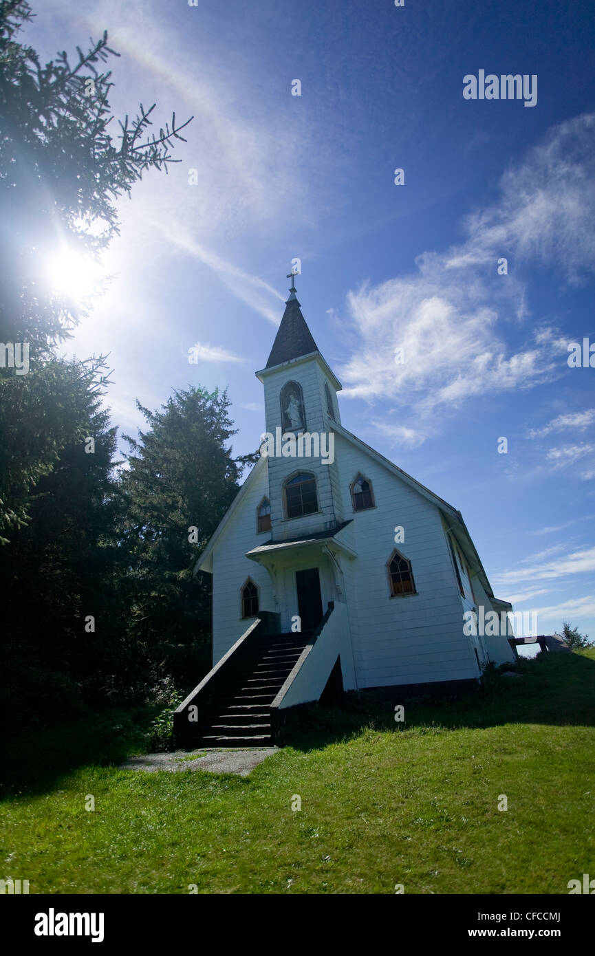 Die römisch-katholische Kirche bei Yuquot oder Friendly Cove, Heimat ...