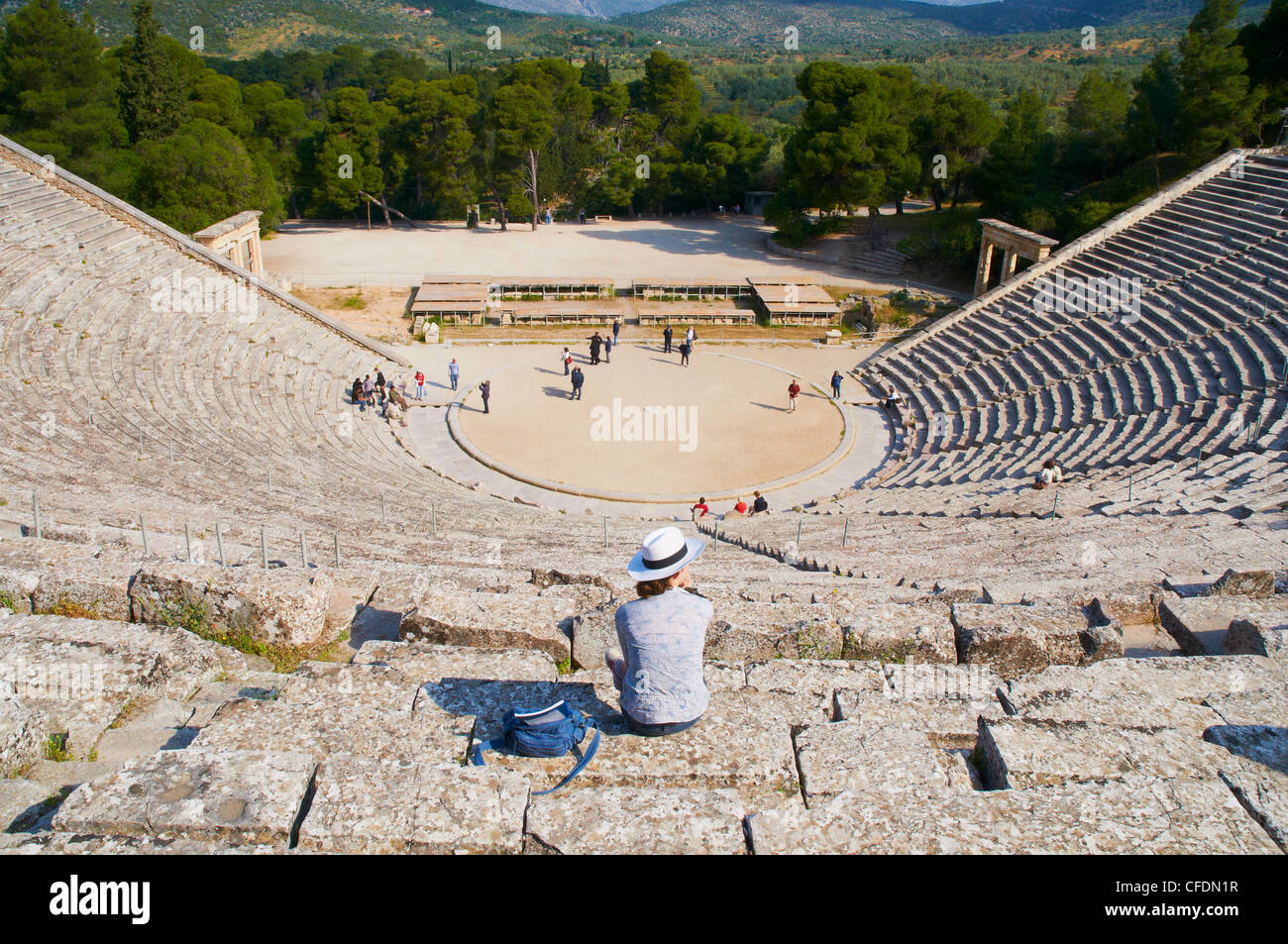 Antike Theater Epidaurus, Peloponnes, Griechenland, Europa ...
