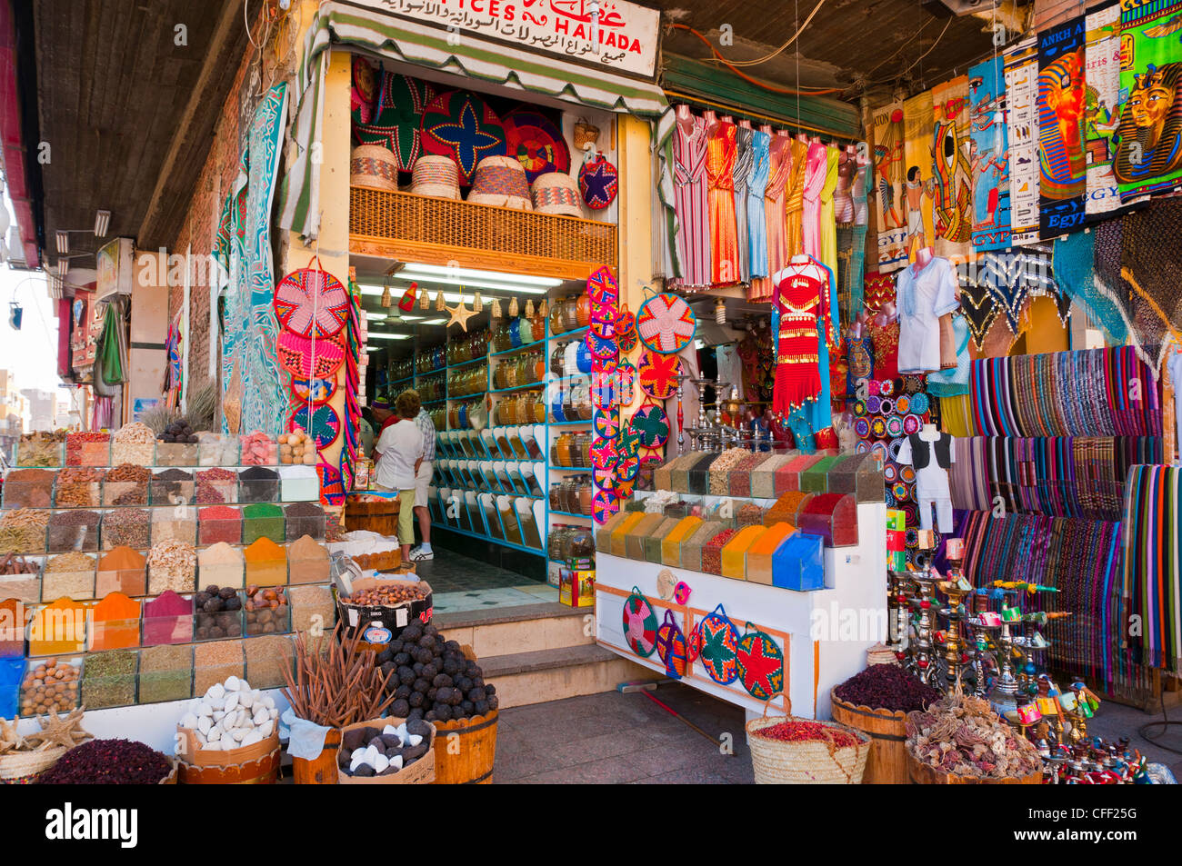 Altstadt-Souk, Aswan, Oberägypten, Ägypten, Nordafrika, Afrika ...