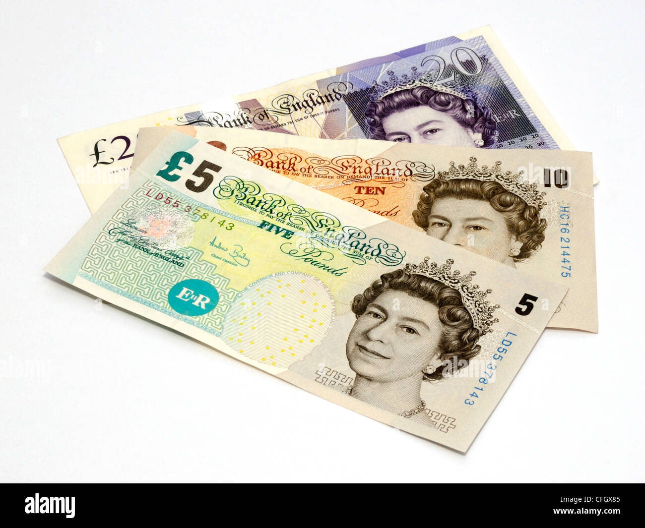 Fünf und zehn pfund noten -Fotos und -Bildmaterial in hoher Auflösung ...
