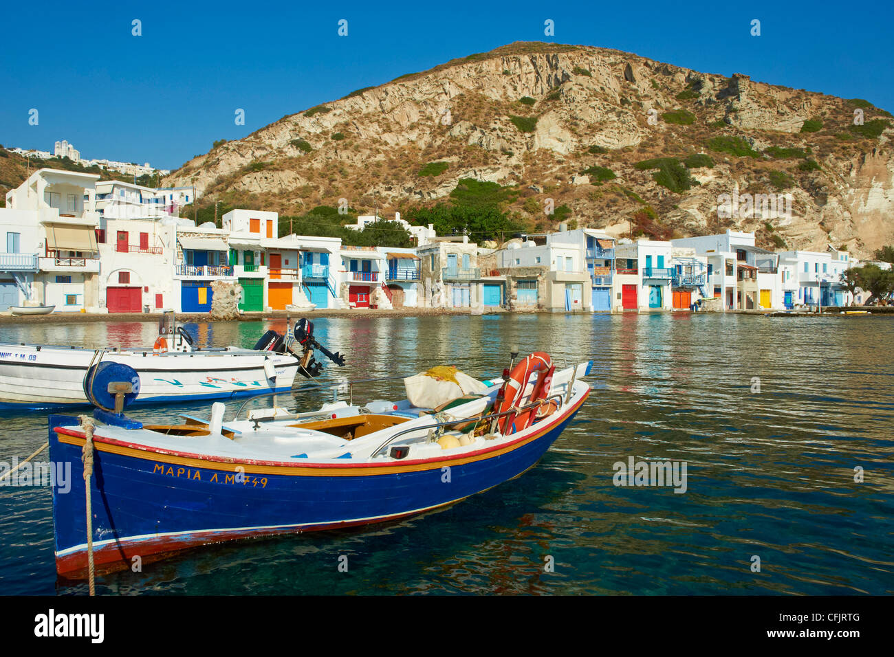 Klima, altes Fischerdorf, Insel Milos, Kykladen, griechische Inseln ...