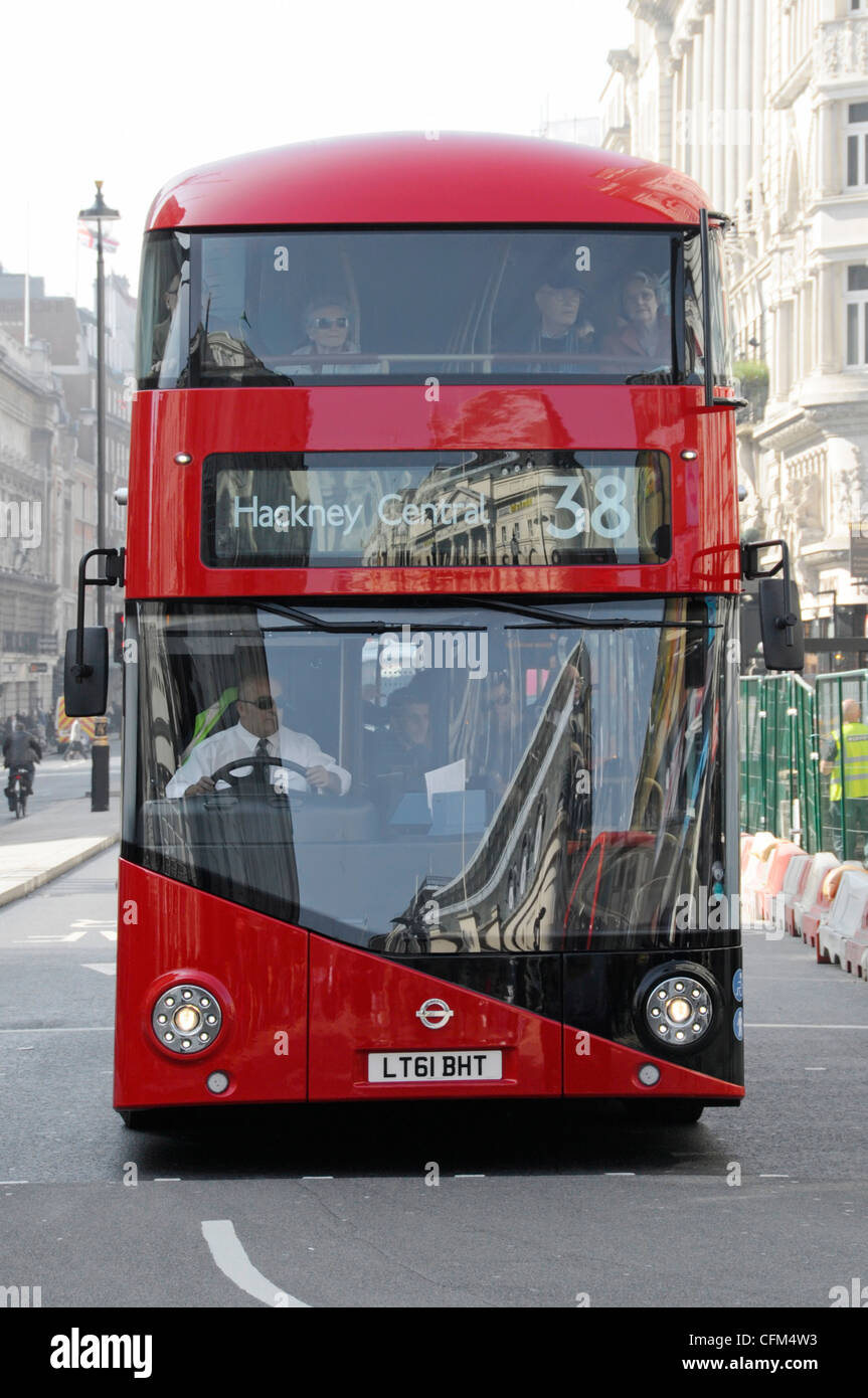 Front of public Transport Red 38 double Decker London Bus ...