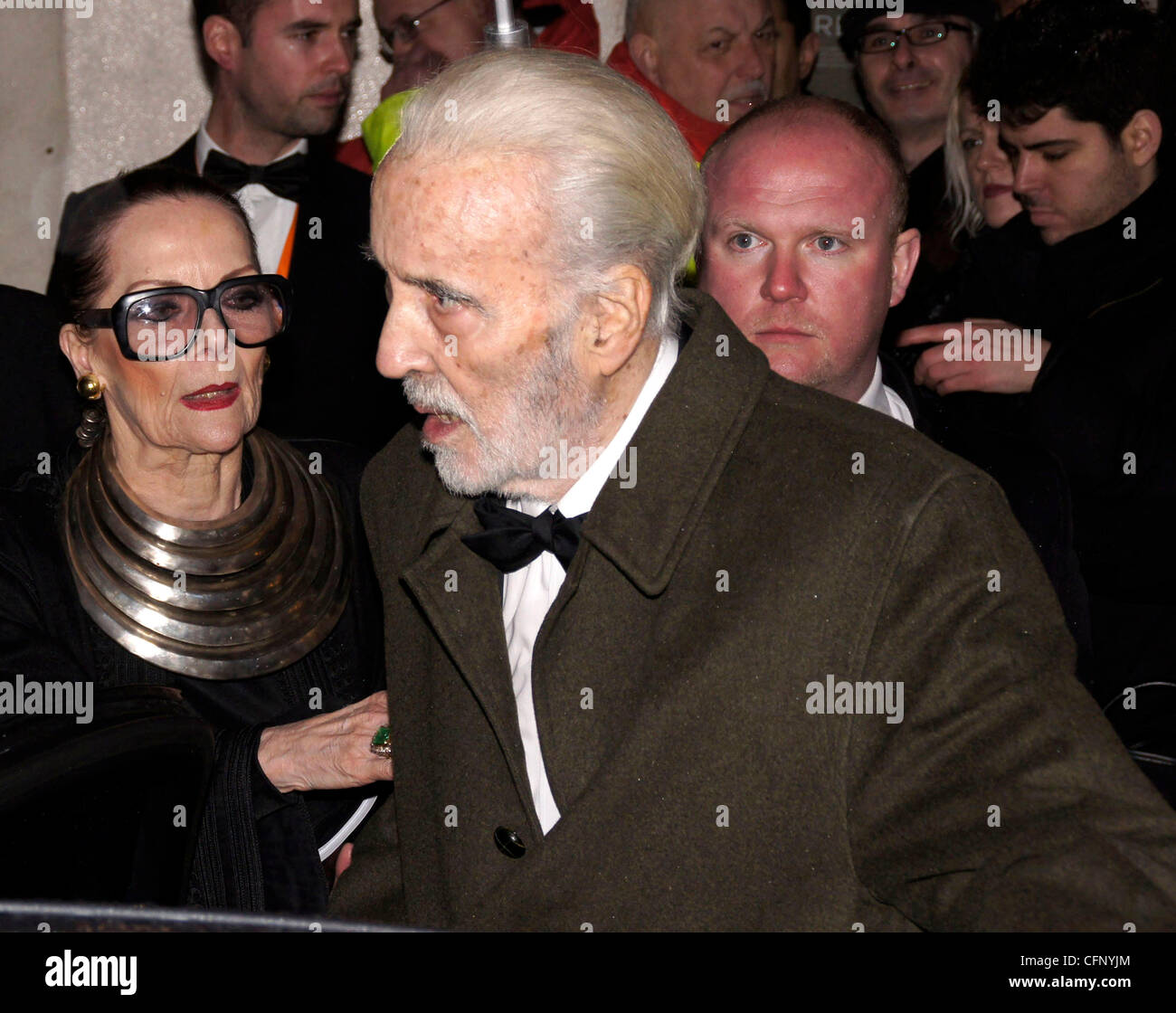 Christopher Lee Orange British Academy Film Awards (BAFTAs) hielt am ...