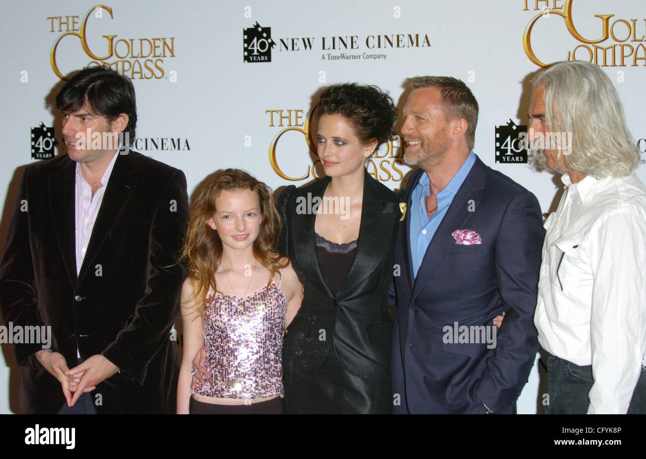 Chris Weitz, Dakota Blue Richards, Eva Green, Daniel Craig und Sam ...