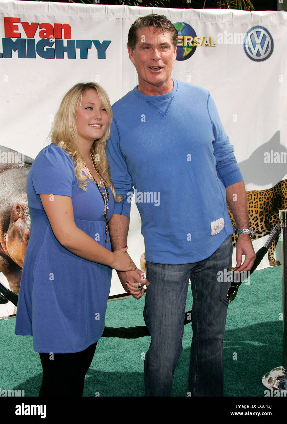 10. Juni 2007 - Universal City, CA, USA - DAVID HASSELHOFF mit Tochter ...