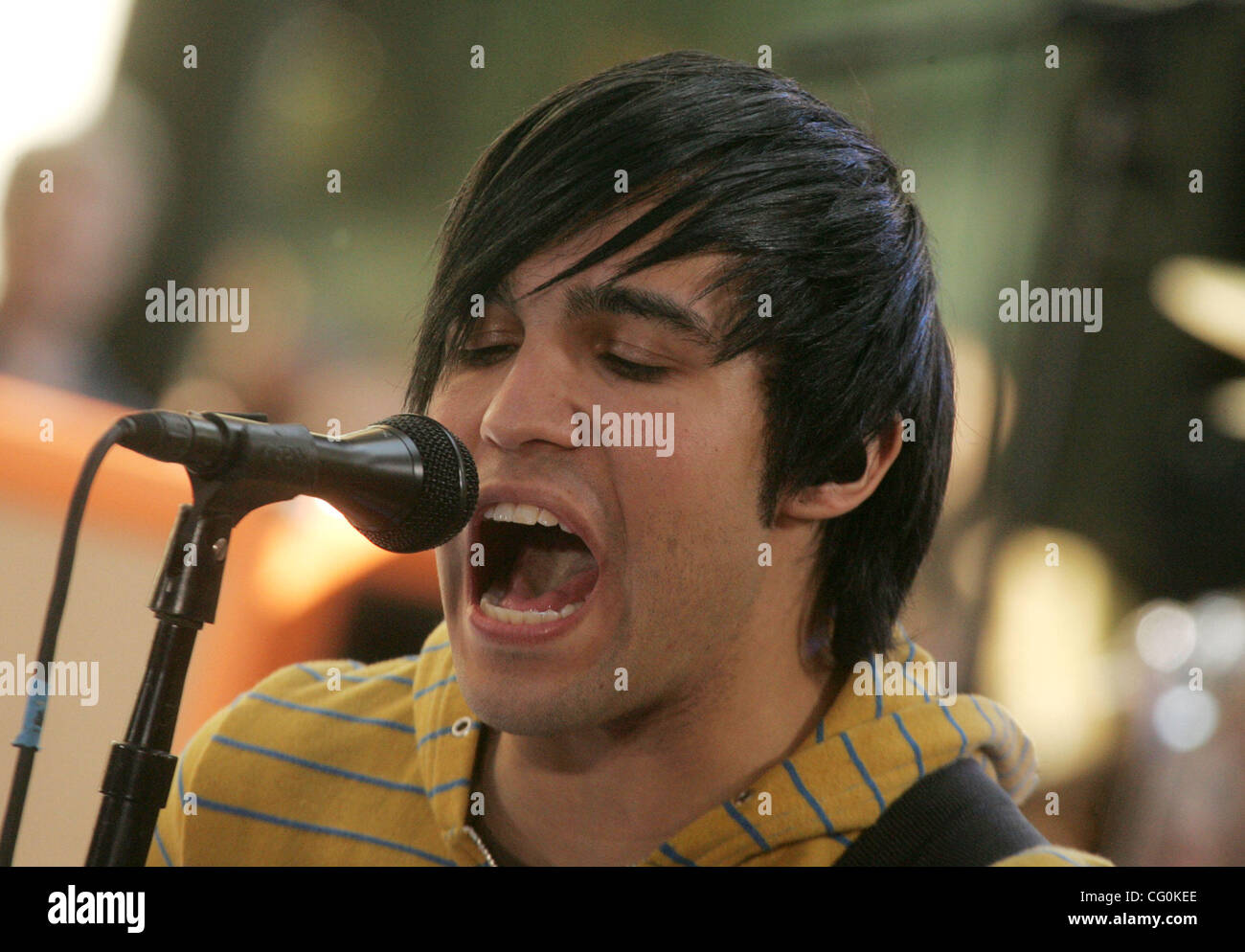 6. Juli 2007 - New York, NY, USA-Bassist PETE WENTZ, von der Band "Fall ...