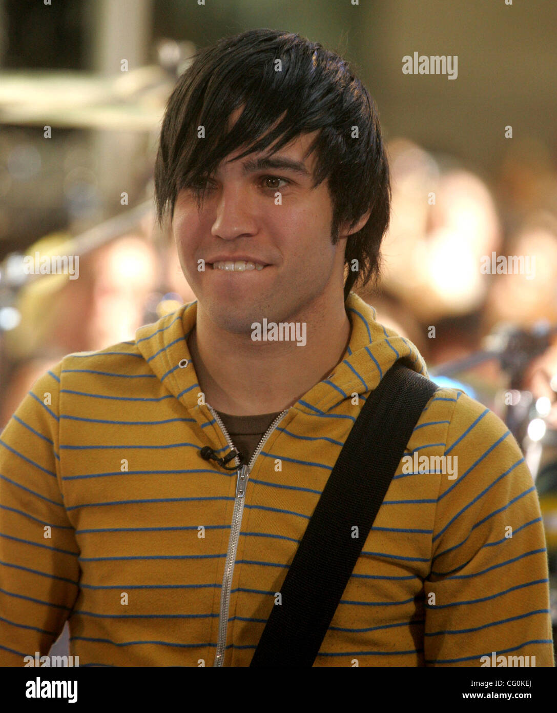 6. Juli 2007 - New York, NY, USA-Bassist PETE WENTZ, von der Band "Fall ...