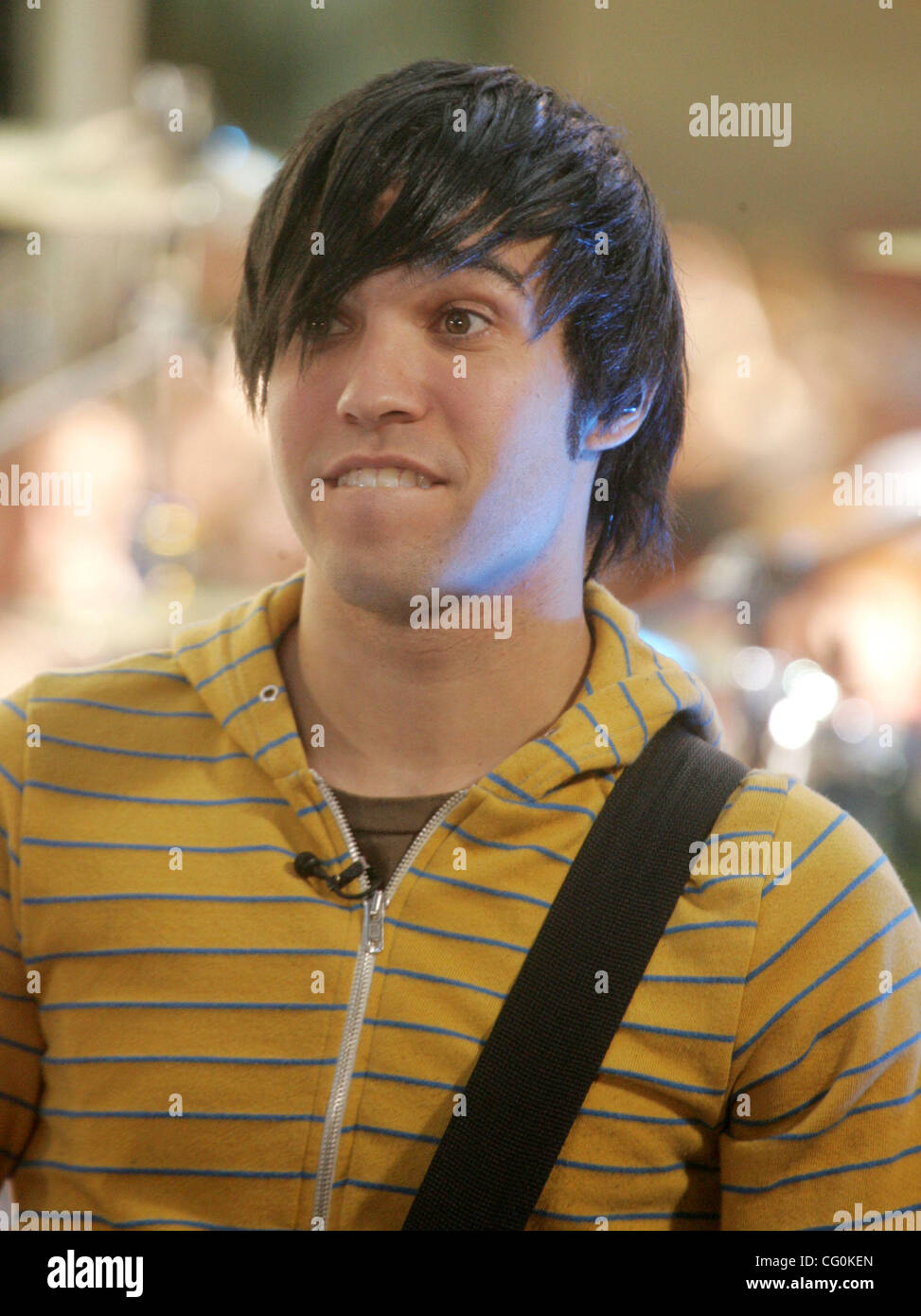 6. Juli 2007 - New York, NY, USA-Bassist PETE WENTZ, von der Band "Fall ...