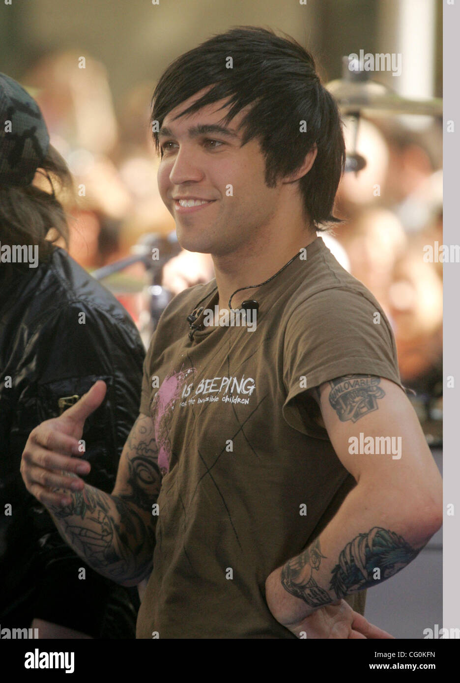 6. Juli 2007 - New York, NY, USA-Bassist PETE WENTZ, von der Band "Fall ...