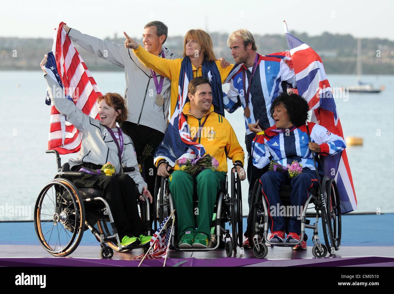 Olympischen Spiele 2012 in London: Segeln, Siegerehrung Daniel ...