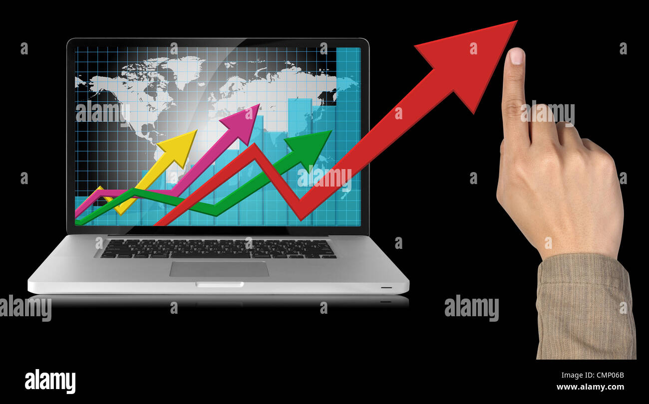 Pfeil auf der hand -Fotos und -Bildmaterial in hoher Auflösung – Alamy
