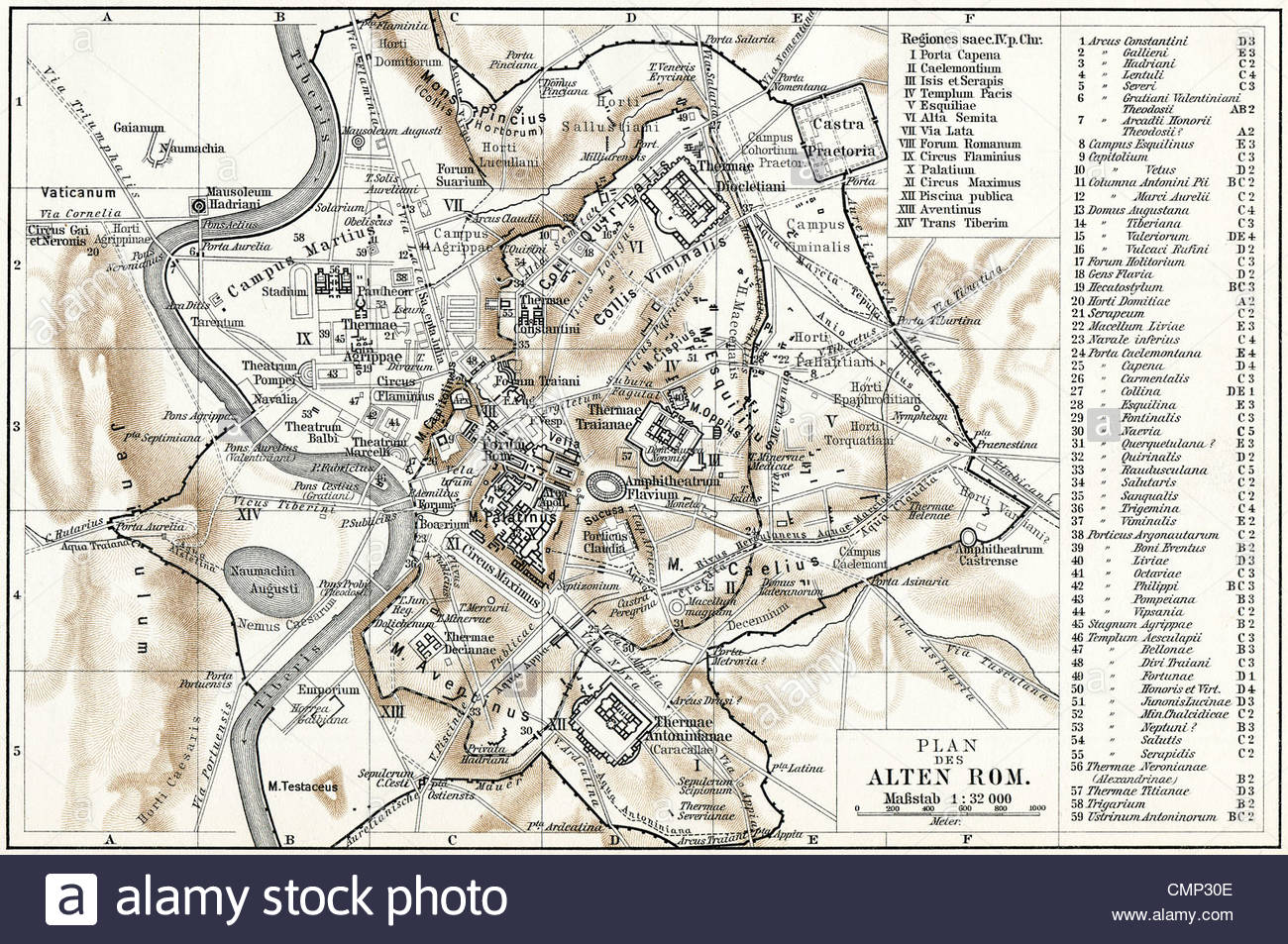 Ancient Rome Map Stockfotos und -bilder Kaufen - Alamy