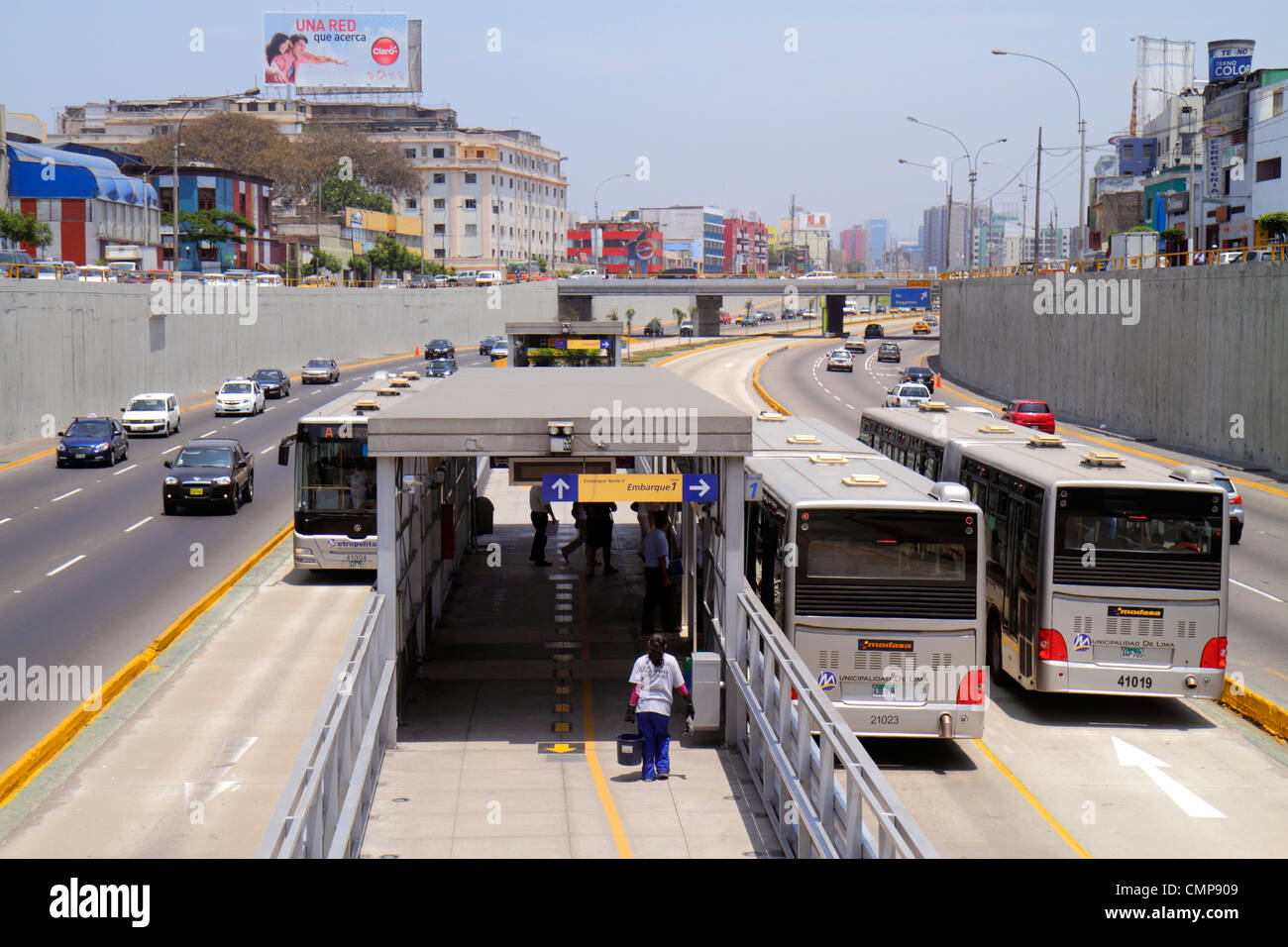 Lima Peru, Paseo de la Republica, Ricardo Palma Estacion, Bahnhof ...