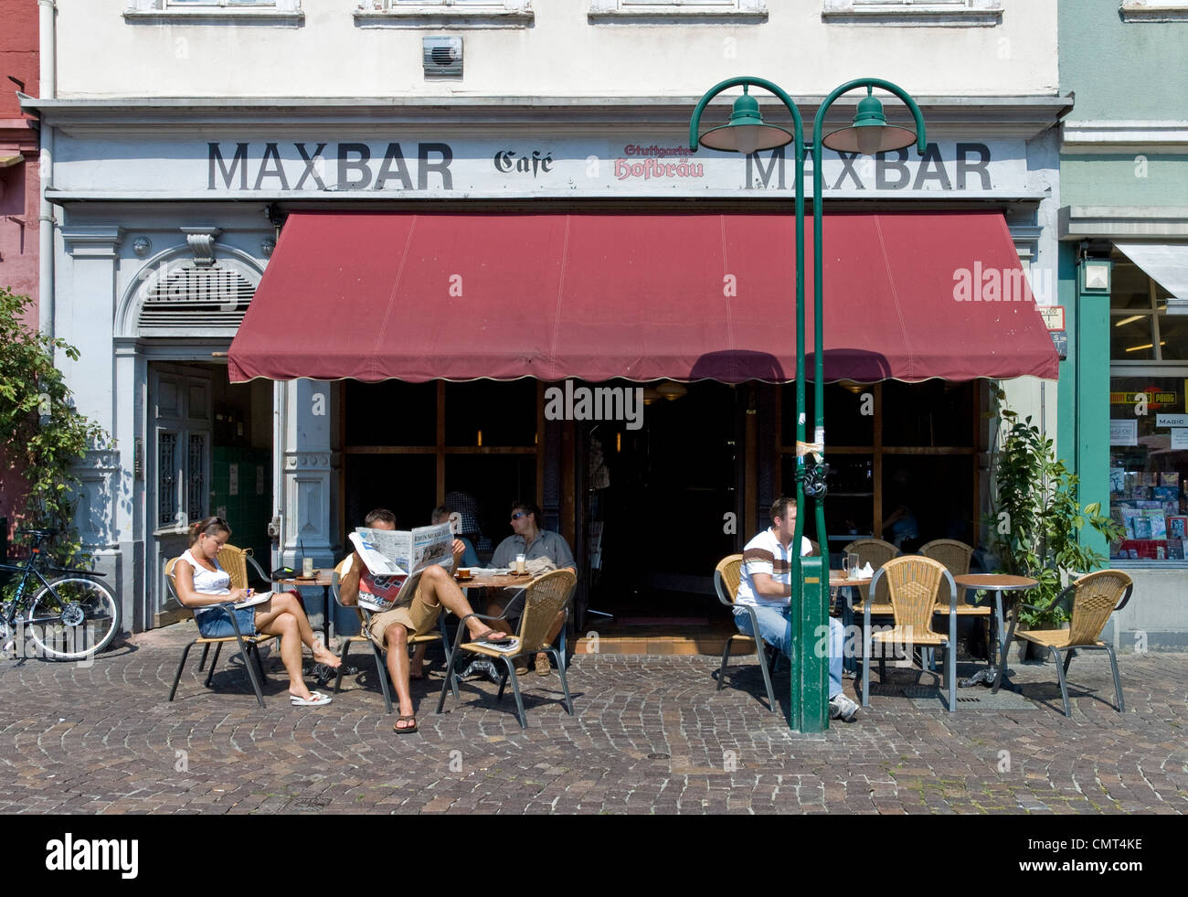 Max Bar / Cafe in Heidelberg, Deutschland Stockfotografie - Alamy