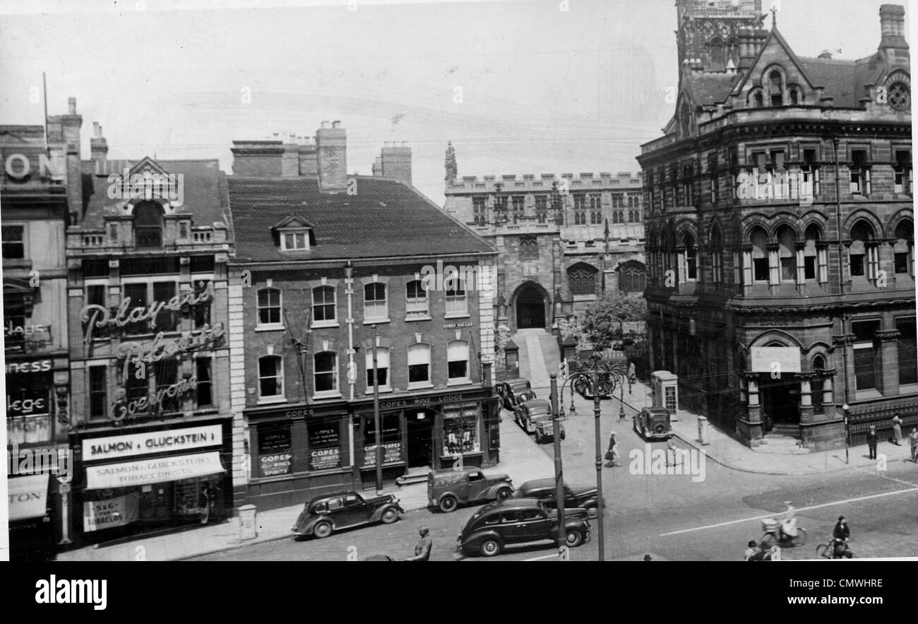 Queen Square, Wolverhampton, 1939-1945. Queen Square in den Jahren des ...