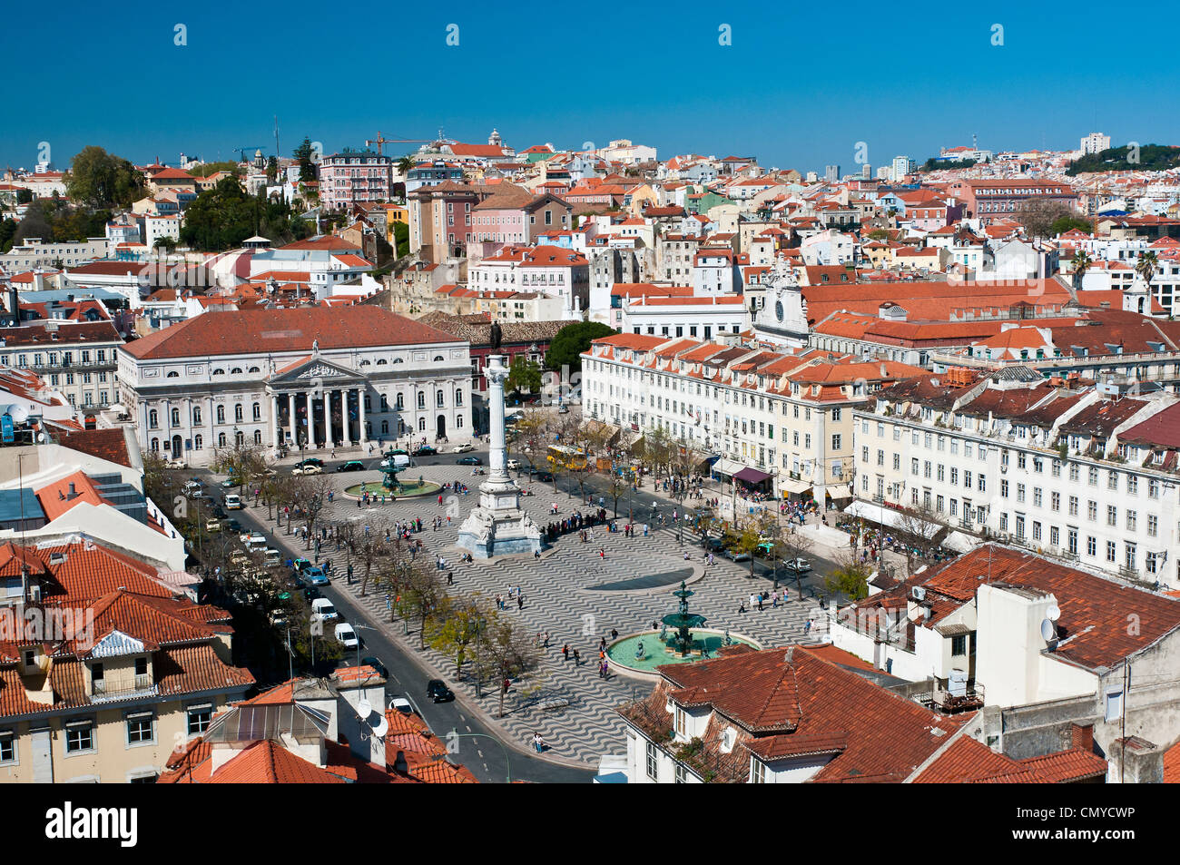 Rossio square, lisbon, portugal -Fotos und -Bildmaterial in hoher ...