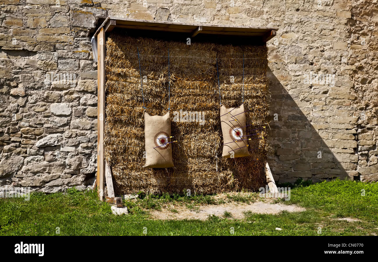 Mittelalterliche Ziel in Hotin Schloss im Sommer in der Ukraine ...