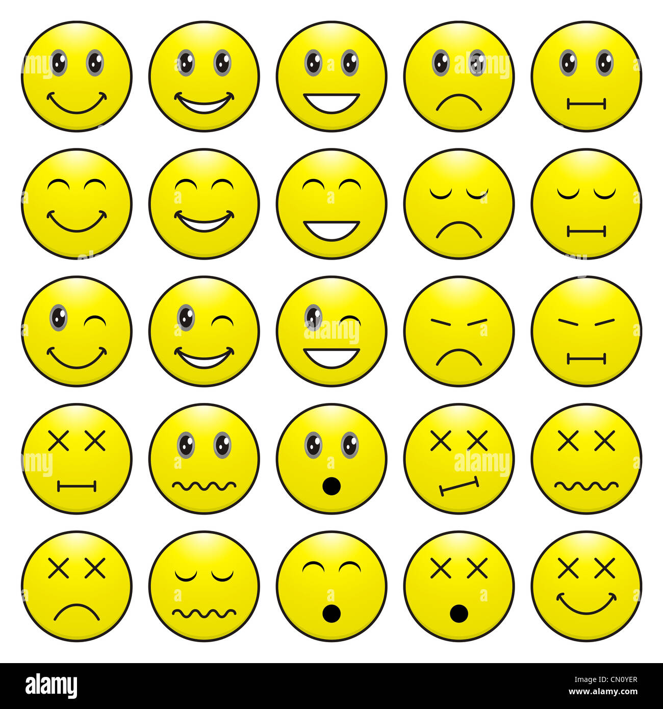 Smiley faces and emoticons -Fotos und -Bildmaterial in hoher Auflösung ...