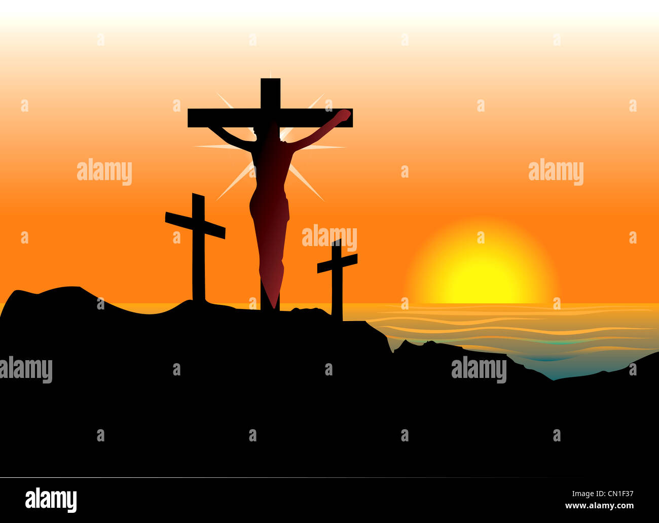 Jesus easter illustration -Fotos und -Bildmaterial in hoher Auflösung – Alamy