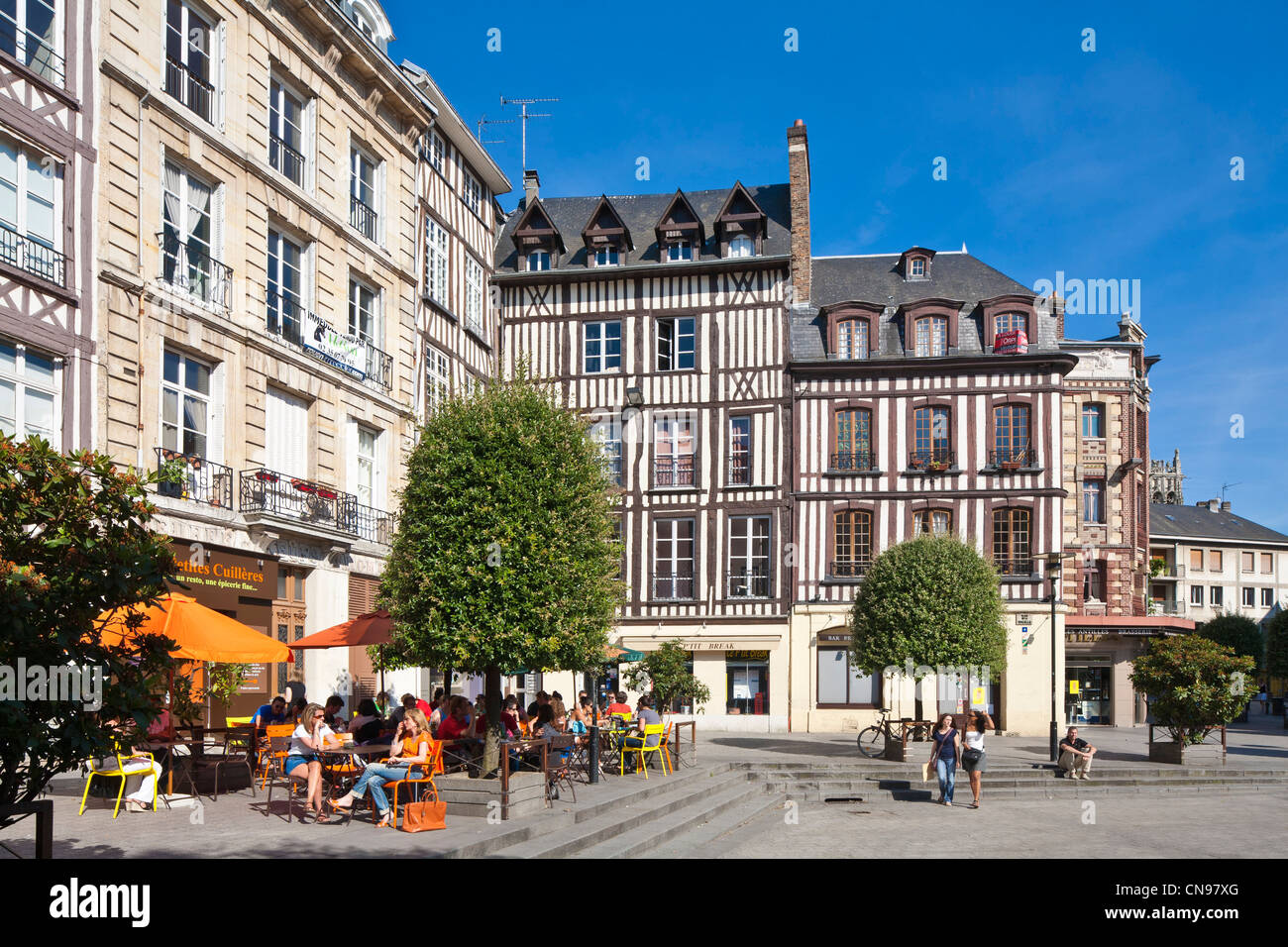 Frankreich, Seine Maritime, Rouen, Place De La Pucelle als eine Hommage ...