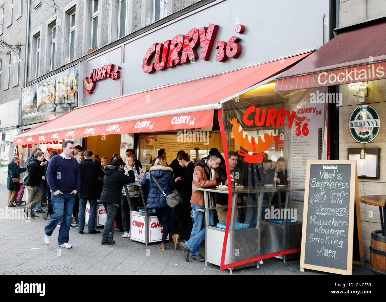 Curry 36 Currywurst Restaurant in Berlin Stockfotografie - Alamy