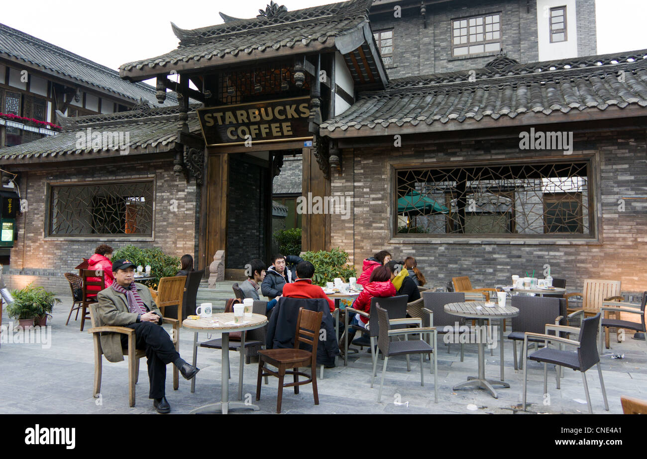 Starbucks-Kaffee in Chengdu, China Stockfotografie - Alamy