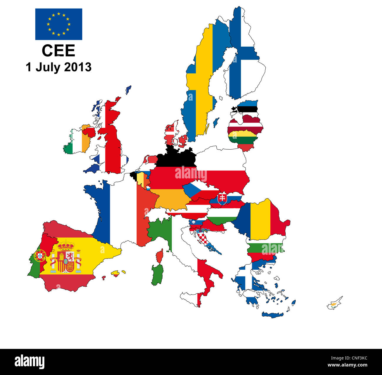 Europäische Union Karte Stockfotos und -bilder Kaufen - Alamy