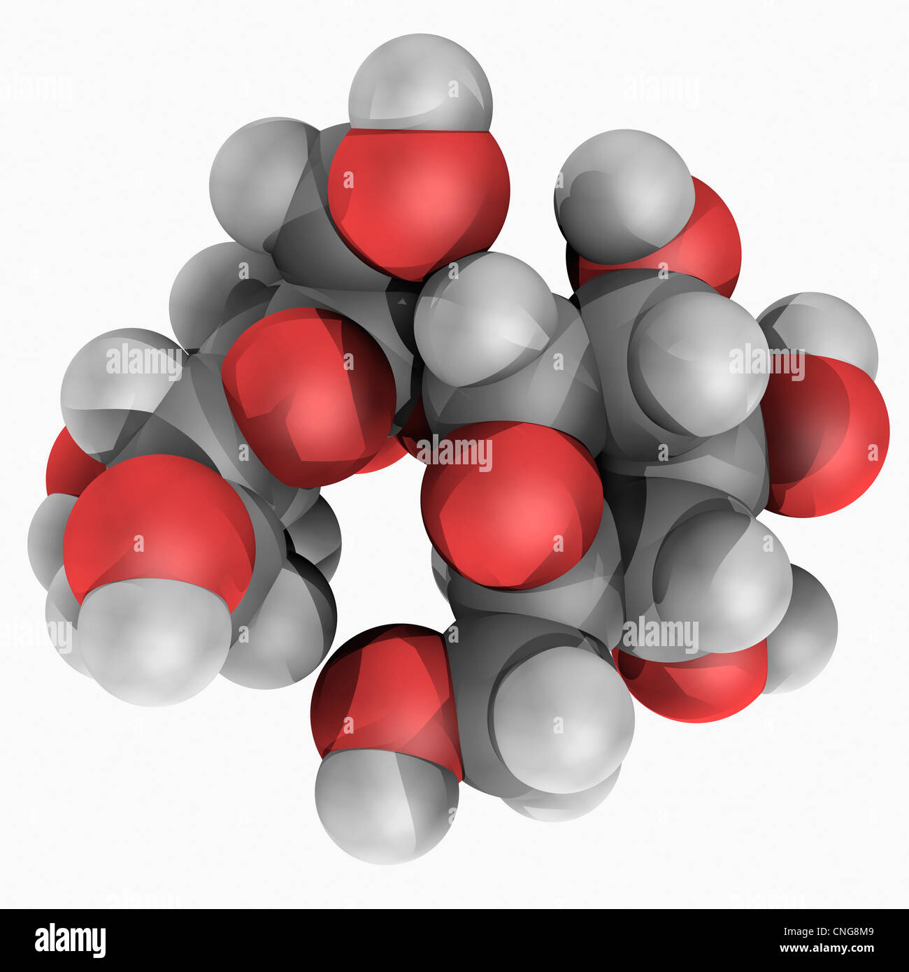 Sucrose sugar molecule Ausgeschnittene Stockfotos und -bilder - Alamy